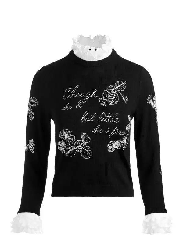 Alice + Olivia Carolann Sweater - Black