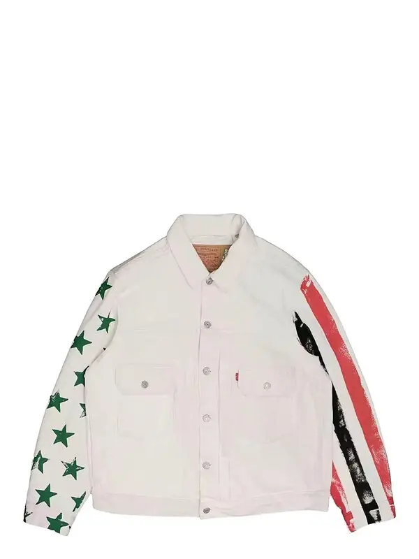 DENIM TEARS Cactus Tears Denim Jacket - White