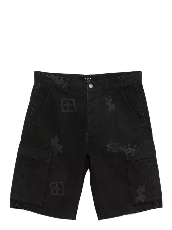 Ksubi Fugitive Cargo Shorts - Black