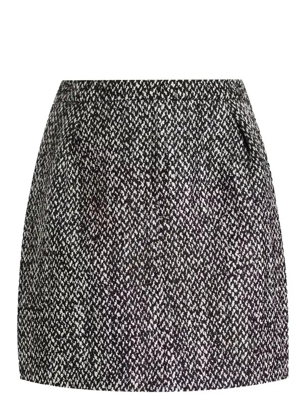 Dolce & Gabbana Tweed Mini Skirt - Black