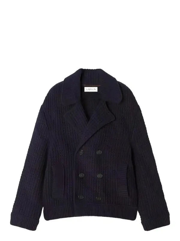 LANVIN Double-breasted Cardigan - Blue