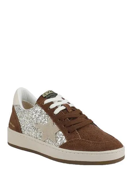 Vintage Havana Denisse Calf Hair Sneakers - Brown Glitter Multi