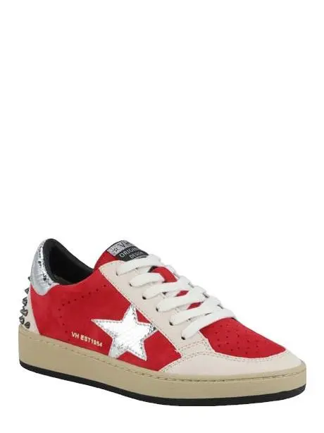 Vintage Havana Denisse Calf Hair Sneakers - Nude Red/studded