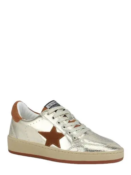 Vintage Havana Denisse Calf Hair Sneakers - Washed Gold/chestnut