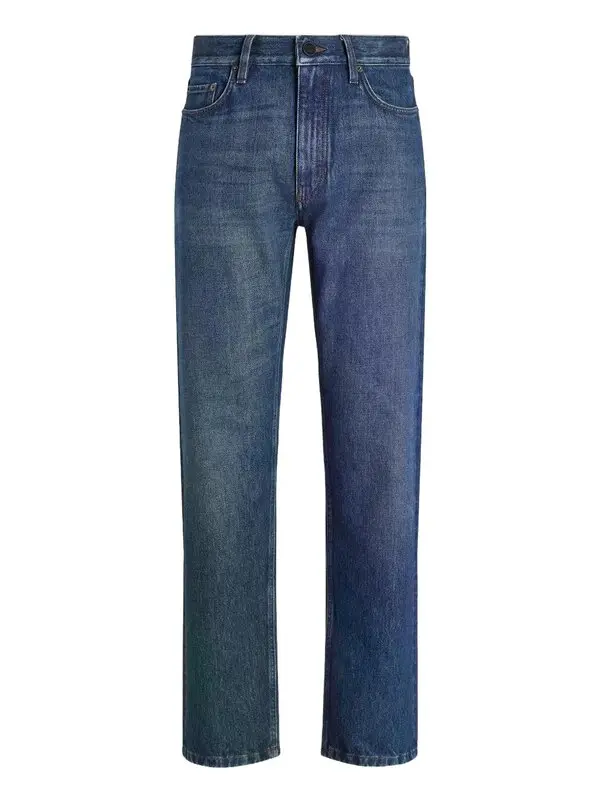 Zegna Roccia Stone-washed Jeans - Blue
