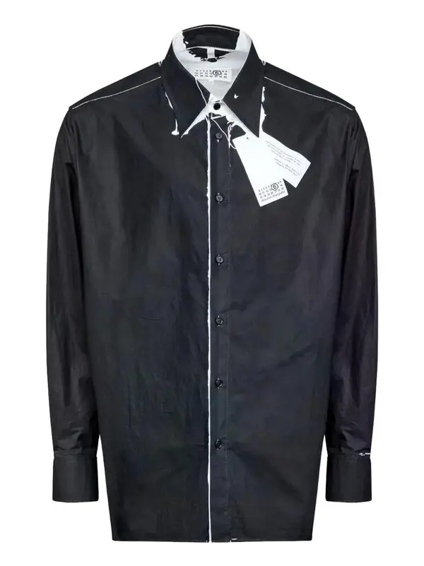 MAISON MARGIELA Contrast-stitching Shirt - Black