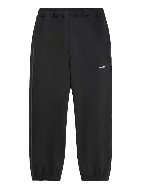 BARROW Cuffed-hem Track Pants - Black