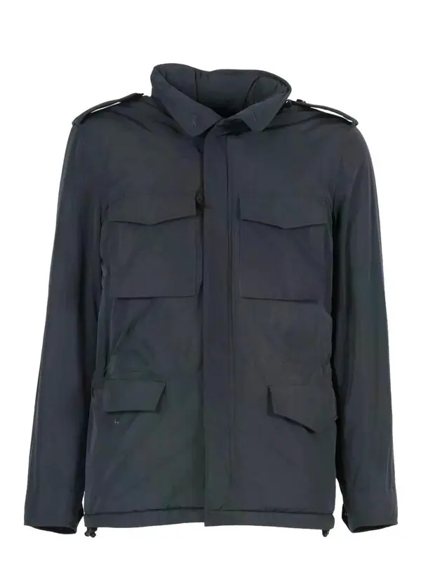 Aspesi Hooded Flap-pocket Jacket - Blue