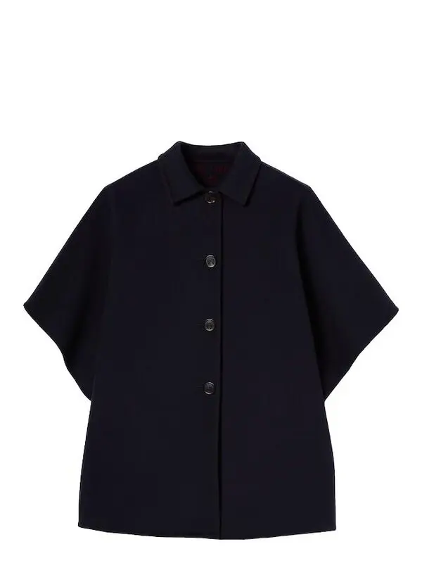 Gucci Reversible Wool Silk Coat - Blue