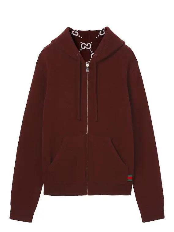 Gucci Reversible Wool Zip Jacket - Red
