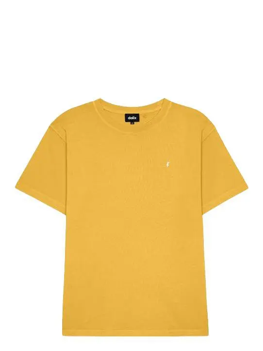 DALIX Lil Bolt Midweight Garment Dye Tee - Old Gold