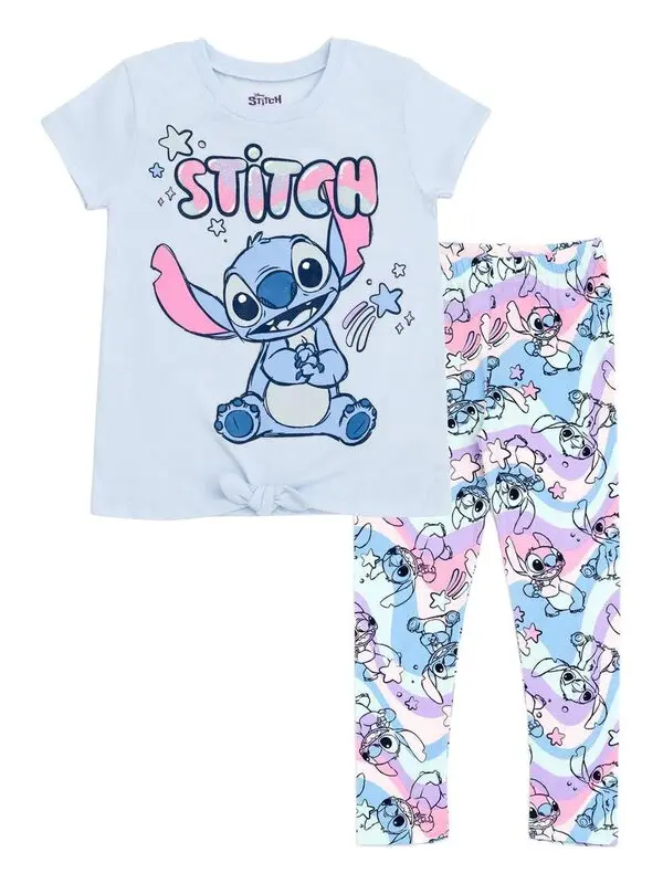 Disney Lilo And Stitch T-shirt & Leggings Set - Blue