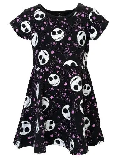 Disney Printed Skater Dress - Nightmare Before Christmas