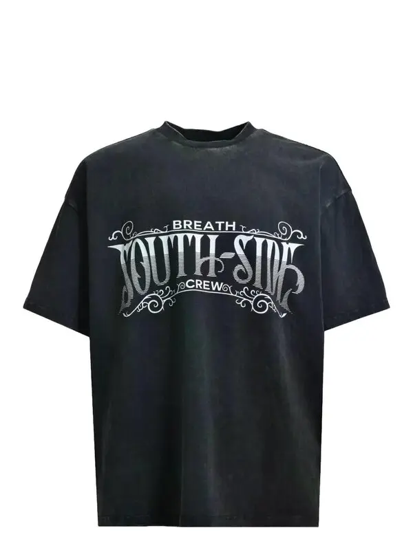 BREATH South-side Crew-neck T-shirt - Black