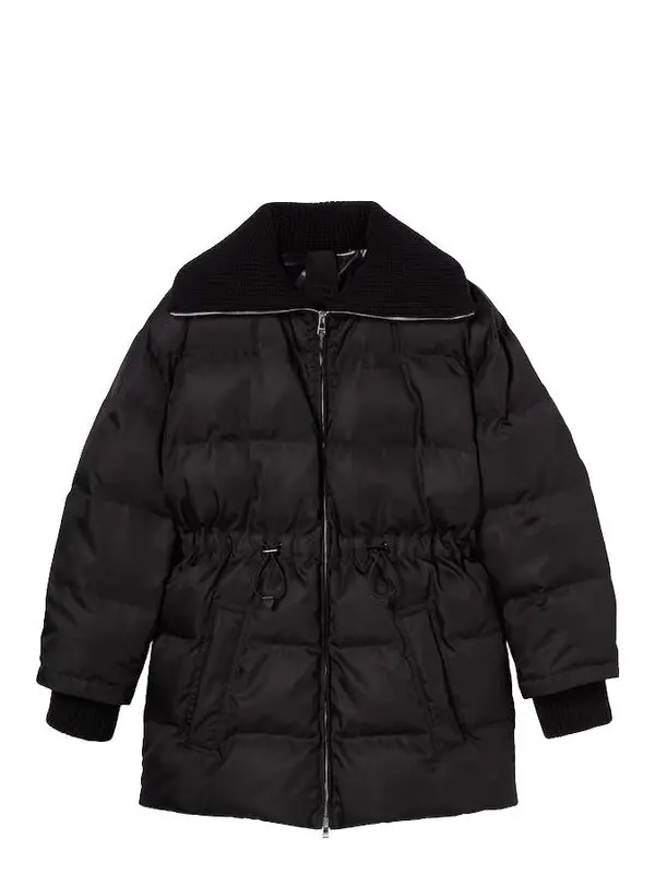 Gucci Gabardine Fine Nylon Jacket With Logo - Black