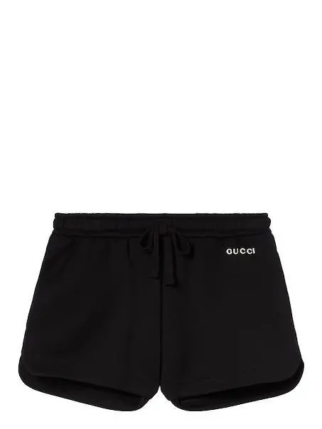 Gucci Cotton Jersey Shorts - Black
