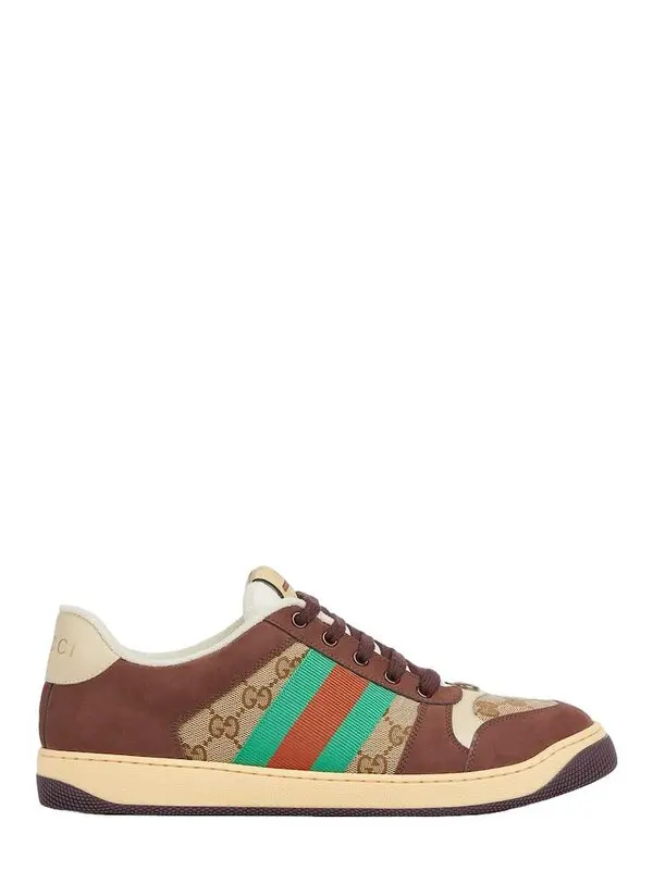 Gucci Screener Gg Canvas Sneakers - Brown