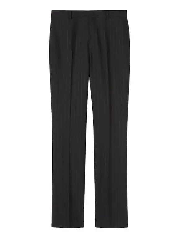 Gucci Pinstripe Wool Jacquard Pants - Black