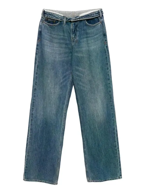Ksubi Low Rider Flip Aged Jeans - Blue