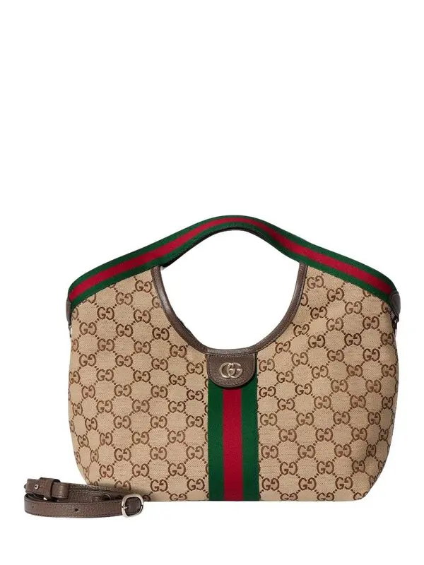 Gucci Giglio Small Tote Bag Gg Canvas - Beige