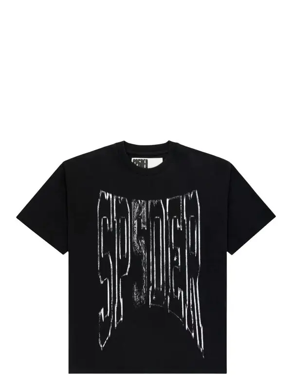 SP5DER Diffused Collegiate T-shirt - Black