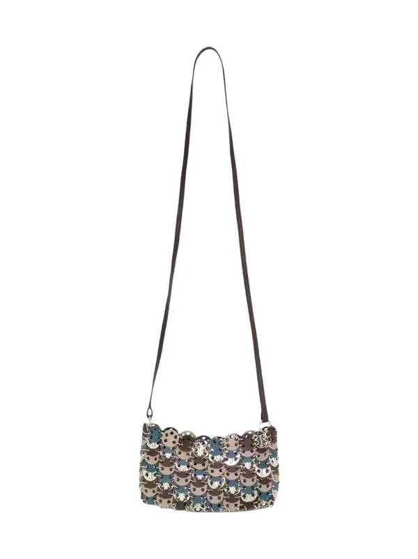 Rabanne Disc-detailing Cross Body Bag - Silver