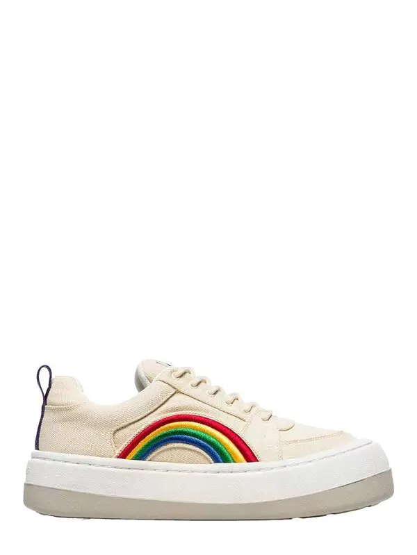Eytys Sherbet Sonic Rainbow Canvas Sneakers - Neutrals