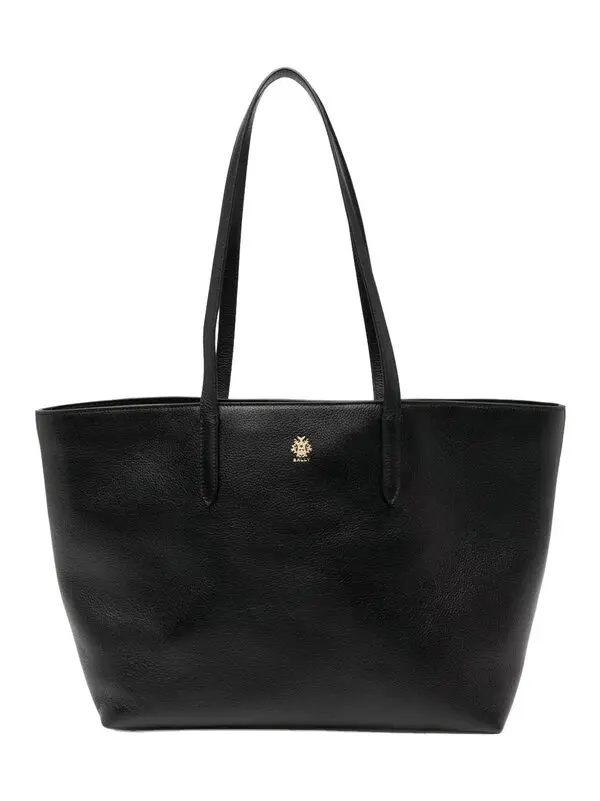 Bally Leather Tote Bag - Black