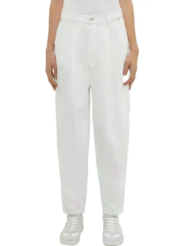 HED MAYNER Cotton Drop-crotch Trousers - White