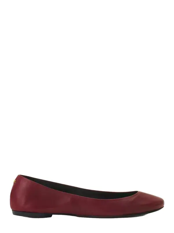 LANVIN Leather Ballet Flats - Red