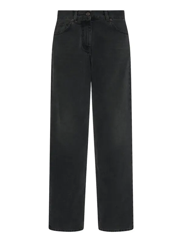 THE ROW Clair High-rise Straight Jeans - Black