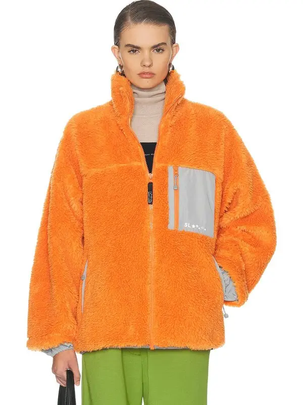 Sandy Liang Rain Fleece Jacket - Orange
