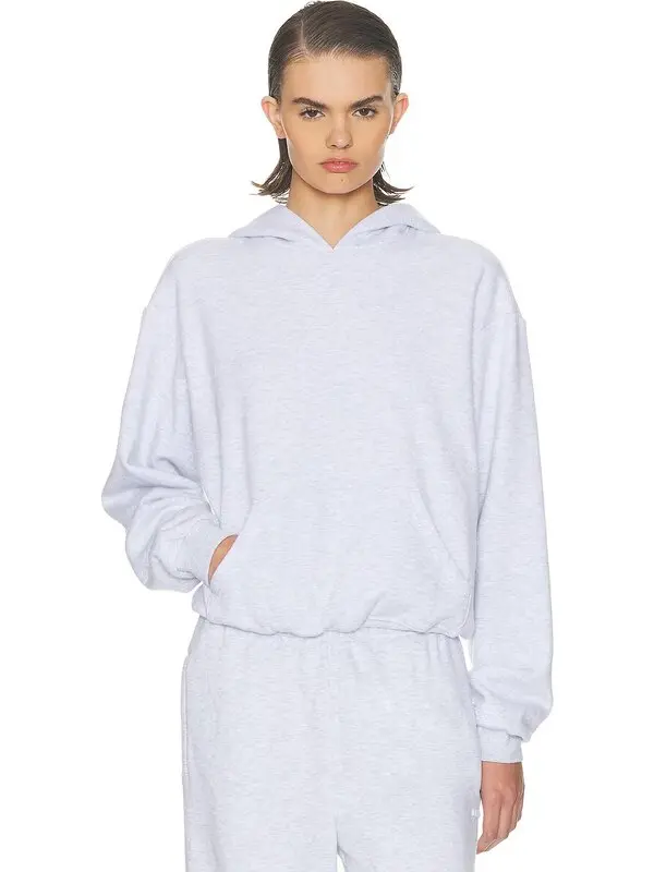SKIMS Cotton Fleece Classic Hoodie - Light Heather Grey