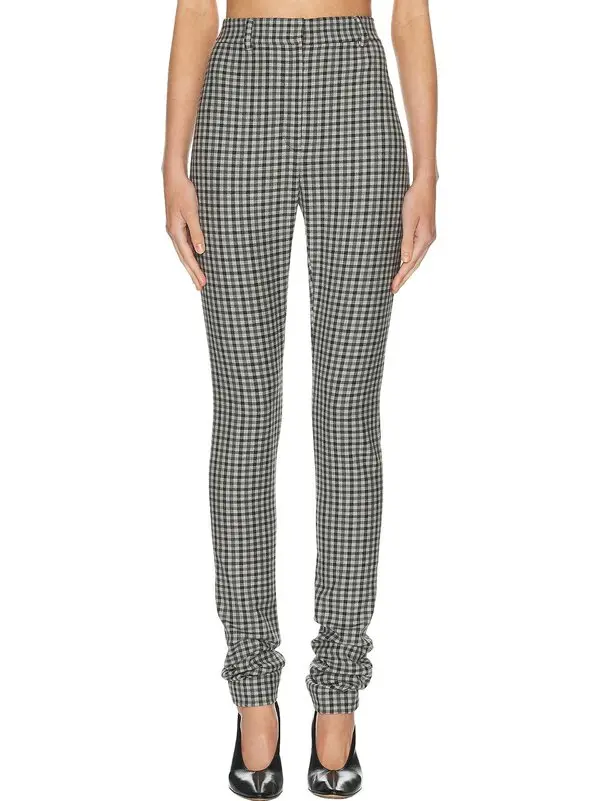 Acne Studios Peysh Checkered Pant - Multi Grey