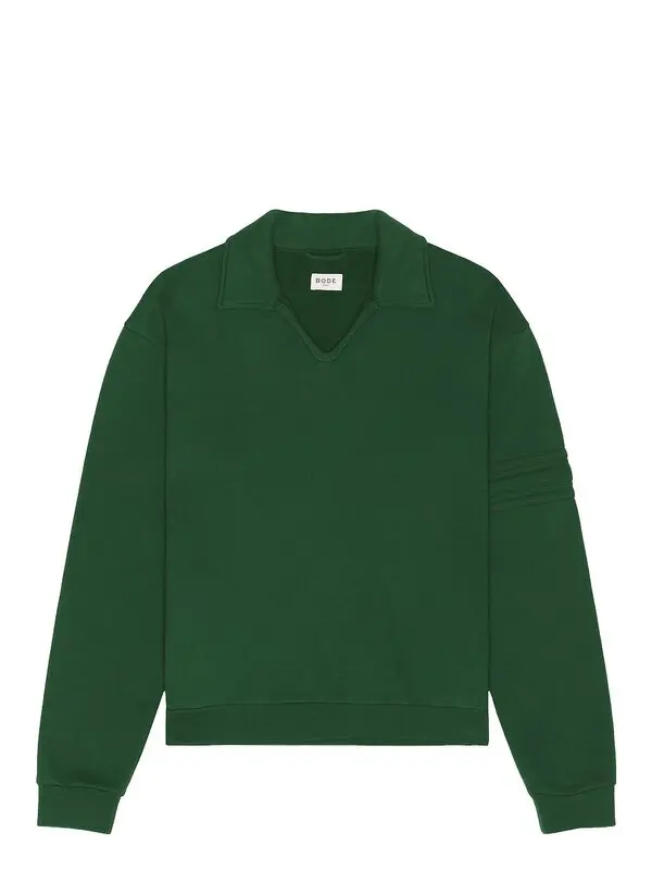 BODE Crew Polo In Green - Dark Green