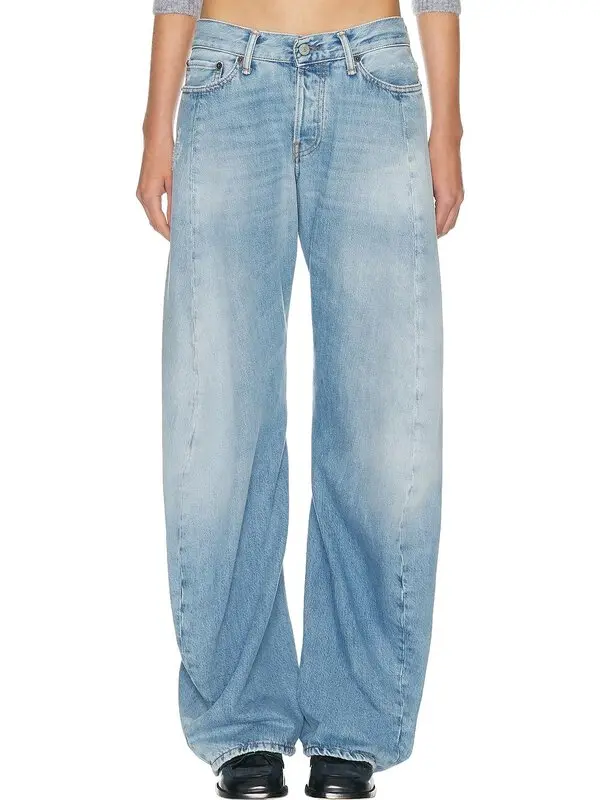 Acne Studios 2006f Vintage Twisted Leg Jeans - Light Blue