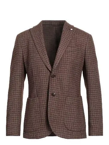 L.B.M. 1911 L. B.m. 1911 Blazer Size Wool, Polyester, Cotton - Brown