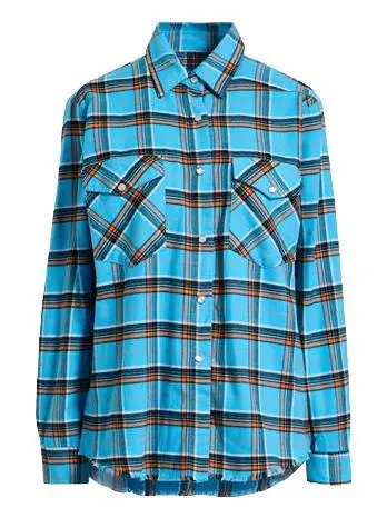 DEPARTMENT 5 Flannel Tartan Pattern Shirt - Blue