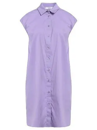 JIJIL Cotton And Polyamide Blend Mini Dress - Purple
