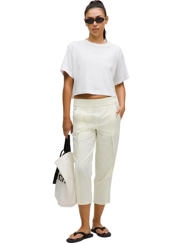 Lululemon Front-pleat Tapered Cropped Pants - Sundance