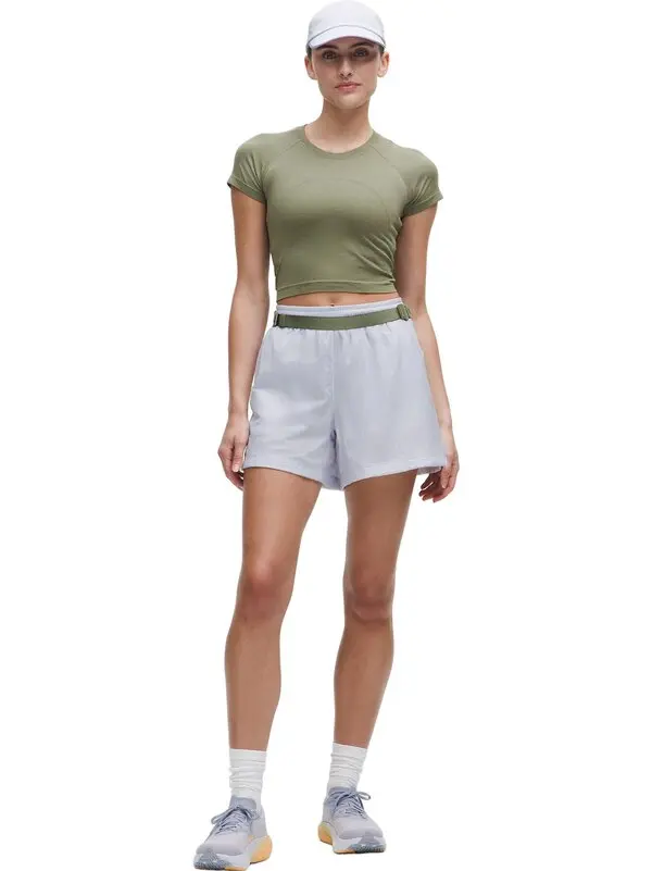 Lululemon Lightweight Mid-rise Active Short 5 - Serene Blue/vapor