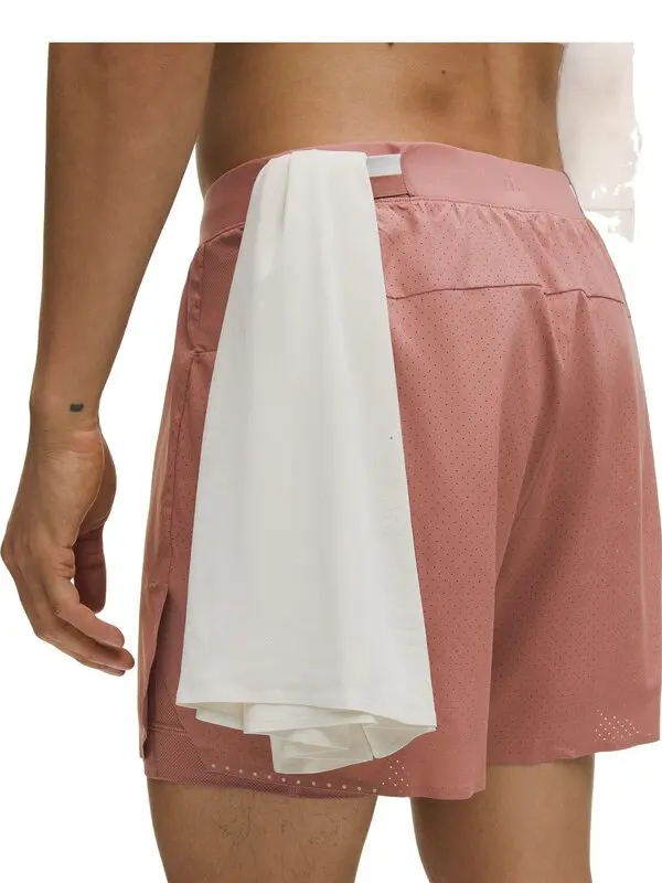 Lululemon Fast And Free Lined Running Short 5 - Red Clay