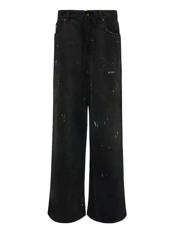MAISON MARGIELA Cotton Wide-leg Jeans - Black