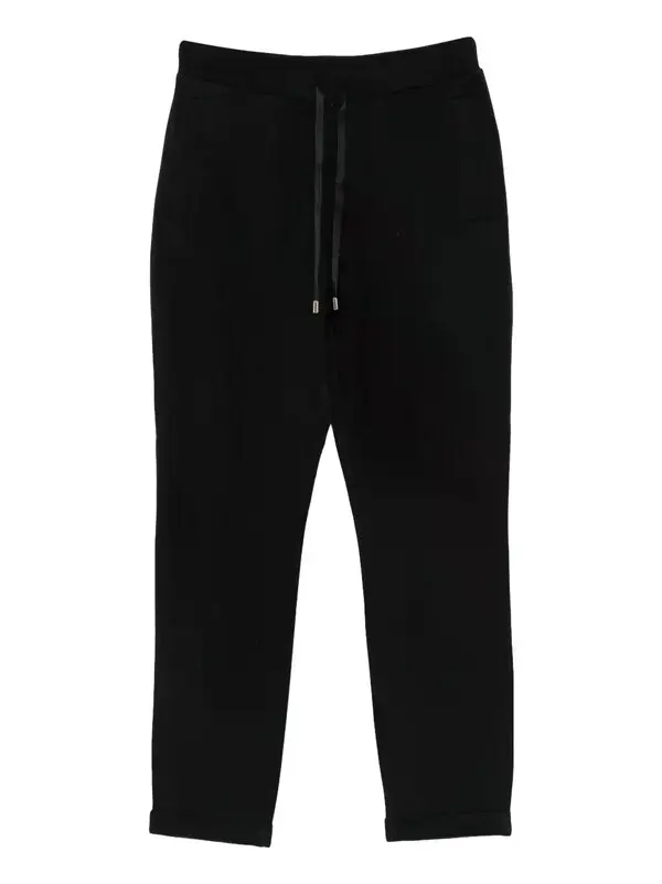 Liu Jo Cuffed Drawstring Trousers - Black