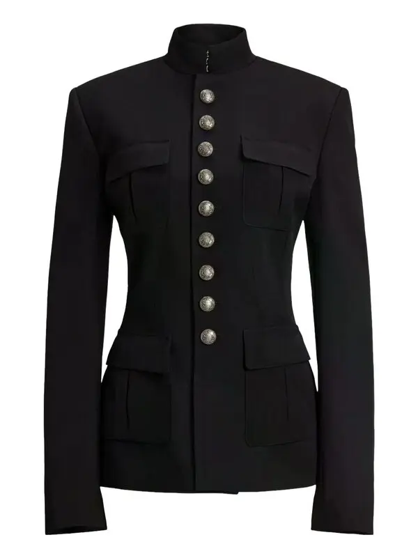 Ralph Lauren Buttoned Military Jacket - Black