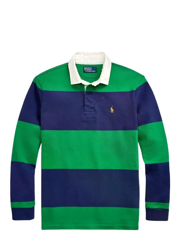 Polo Ralph Lauren Lauren Striped Long-sleeves Polo Shirt - Green