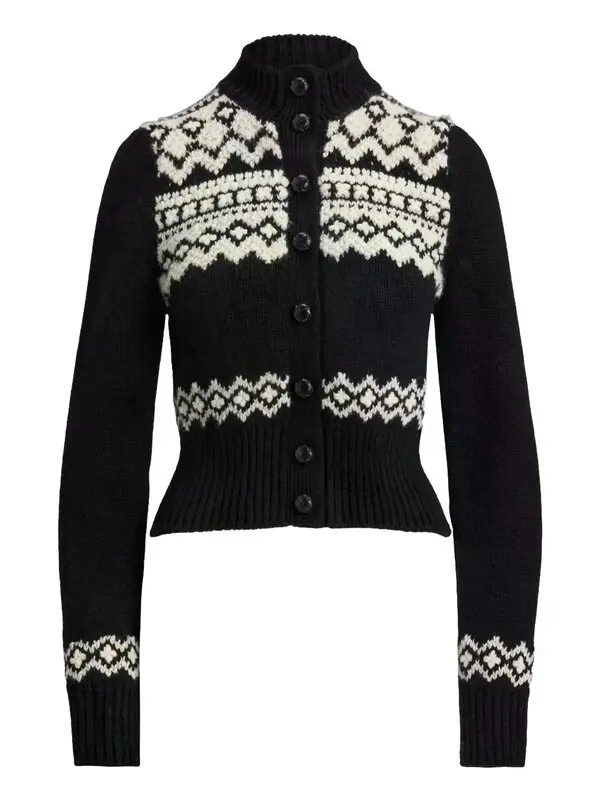Ralph Lauren Fair Isle Cardigan - Black