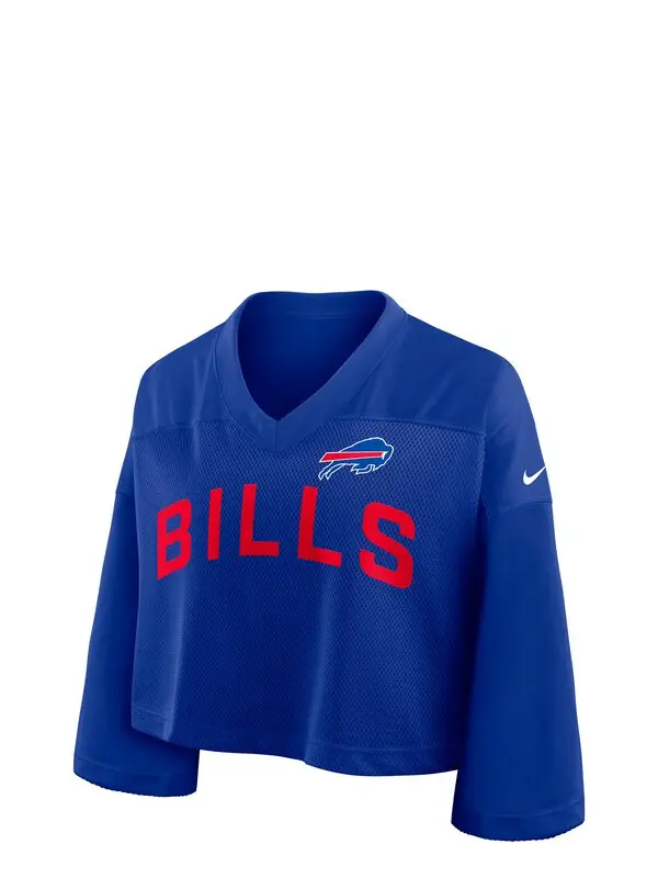Nike Buffalo Bills Dri-fit Nfl Cropped Top - Blue