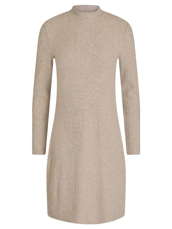 Vince Ribbed-knit Mini Dress - Beige