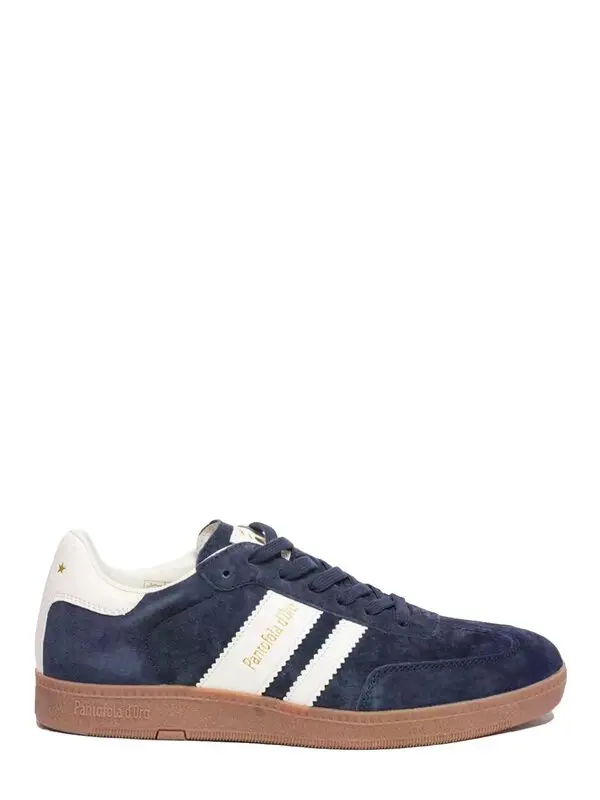 PANTOFOLA D'ORO Suede Stripe-detail Sneakers - Blue